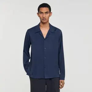 Sandro Flowy Shirt - Navy Blue