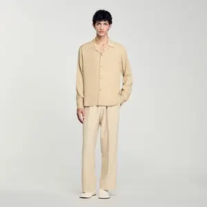 Sandro Flowy Shirt Sand.
