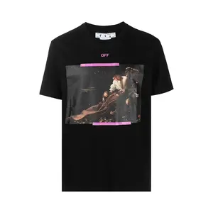 Off-White Arrow Caravaggio St Fran Slim Short-sleeve Tee - Black