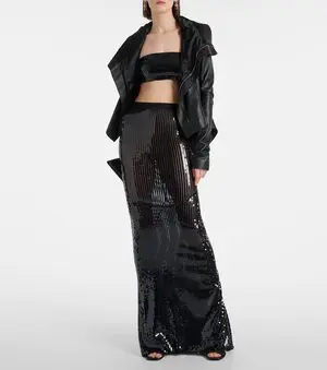 Rick Owens Sequined Bandeau Top