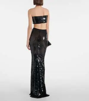 Rick Owens Sequined Bandeau Top
