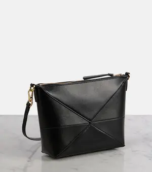 Loewe Puzzle Fold Shoulder Bag - Black