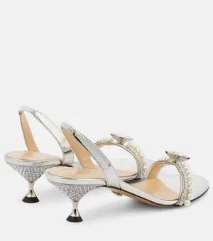 Mach & Mach Diamond Of Elizabeth 55 Leather Sandals