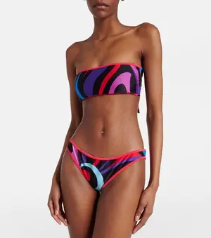 Emilio Pucci Marmo Low-rise Bikini Bottom - Multicoloured