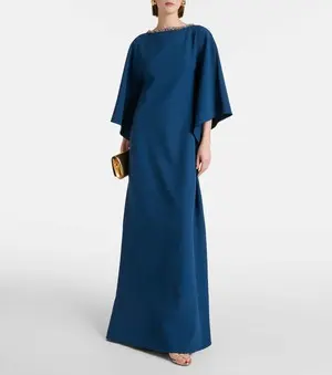 Safiyaa Amarella Embellished Gown - Blue