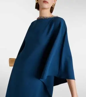 Safiyaa Amarella Embellished Gown - Blue