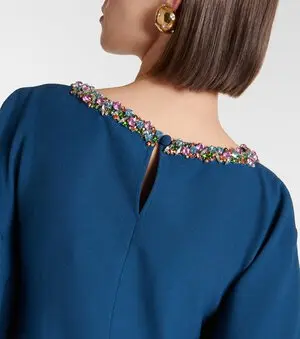 Safiyaa Amarella Embellished Gown - Blue
