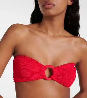 Hunza G Gloria Ring-detail Bikini - Red