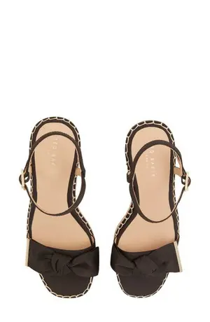 Ted Baker London Gia Espadrille Platform Sandals - Black