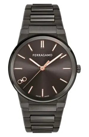 FERRAGAMO Infinity Bracelet Watch - Ip Gunmetal