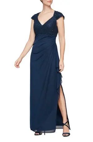 Alex Evenings Plunge Evening Dresses