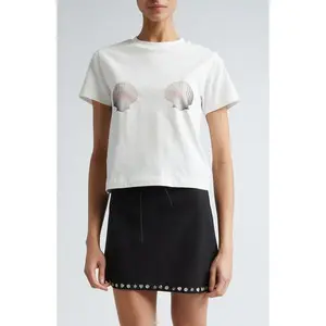 Sandy Liang Tellin Shell Graphic T-shirt