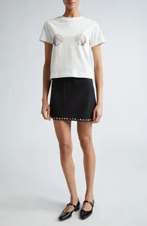 Sandy Liang Tellin Shell Graphic T-shirt