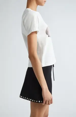 Sandy Liang Tellin Shell Graphic T-shirt