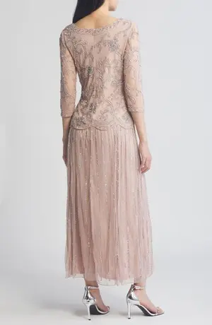 Pisarro Nights Beaded Chiffon Gown