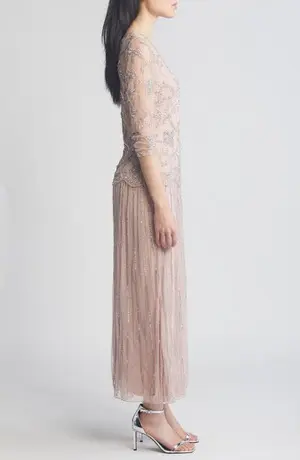 Pisarro Nights Beaded Chiffon Gown