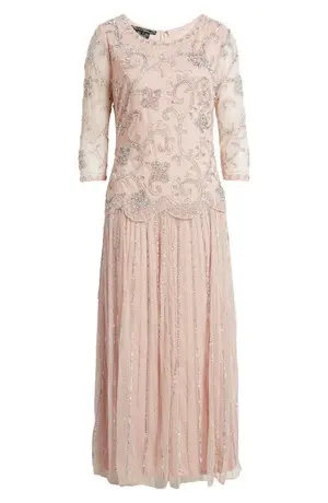 Pisarro Nights Beaded Chiffon Gown