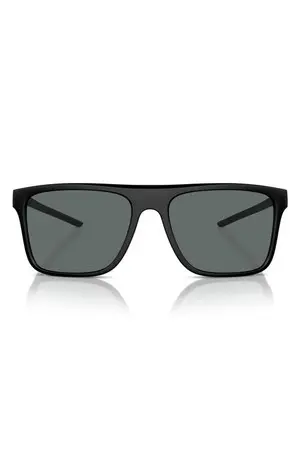 SCUDERIA FERRARI 58mm Flat Top Sunglasses - Matte Black