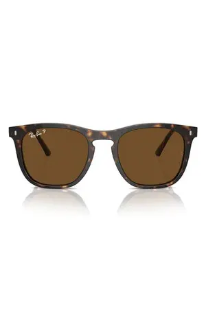 Ray-ban 53mm Polarized Square Sunglasses - Havana