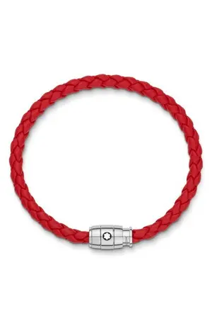 Montblanc Braided Leather Bracelet