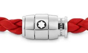 Montblanc Braided Leather Bracelet