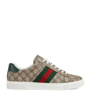 Gucci Gucci Gg Supreme Ace Sneakers Neutrals-5