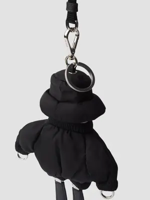 Prada Re-nylon Key Ring Trick With Shoulder Strap