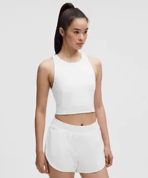 Lululemon Swift Speed Cropped Tank Top - White