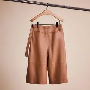Coach Restored Leather Culottes - Pecan