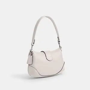 COACH Soho Flap Bag In Regenerative Leather - Silver/chalk