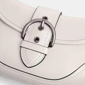 COACH Soho Flap Bag In Regenerative Leather - Silver/chalk