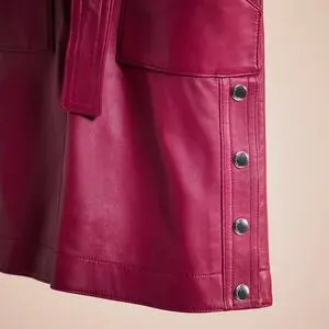 COACH® Restored Belted Leather Skirt