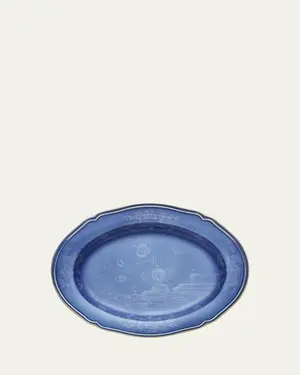 GINORI 1735 Oriente Italiano Oval Platter - Pervinca