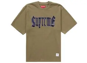 Supreme Old English Short Sleeve Top - Olive