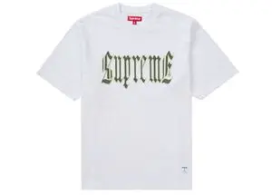 Supreme Old English Short Sleeve Top - White