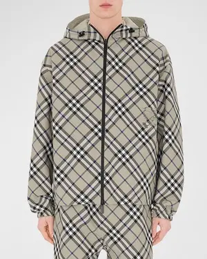 Burberry Lightweight Reversible Check Jacket - Lichen Ip Check