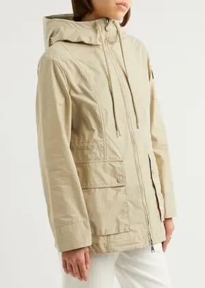 Moncler Leandro Hooded Shell Jacket - Beige