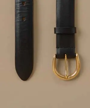 Jenni Kayne Classic Leather Belt - Black
