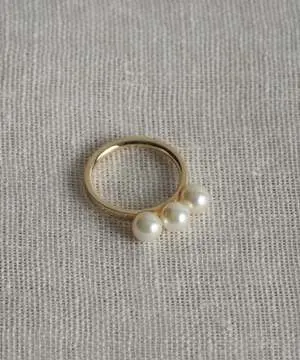 Jenni Kayne Elodie Pearl Ring - Gold