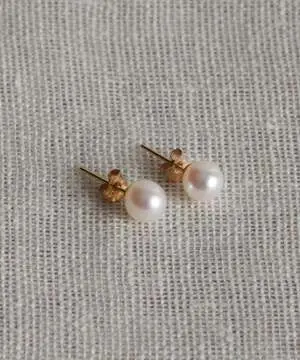 JENNI KAYNE Jenni Kayne Medium Loren Pearl Stud Earrings