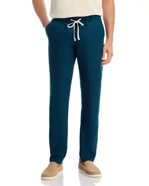 ALEX CRANE Bo Linen Drawstring Pants - Dusk