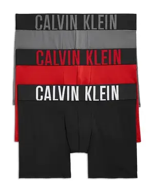 Calvin Klein Intense Power Logo Waistband Micro Boxer Briefs, Pack Of 3 - Lxo Black/