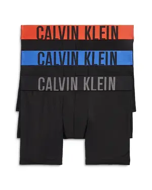 Calvin Klein Intense Power Logo Waistband Micro Boxer Briefs, Pack Of 3 Mdj Black