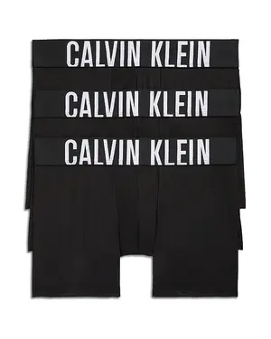 Calvin Klein Intense Power Logo Waistband Micro Boxer Briefs, Pack Of 3 - Ub Black/