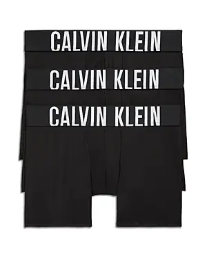 Calvin Klein Intense Power Logo Waistband Micro Boxer Briefs, Pack Of 3 Ub1 Black/