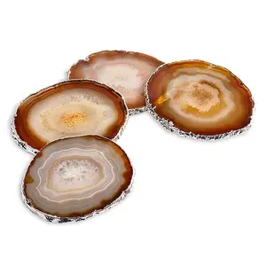 ANNA NEW YORK Lumino Gemstone Coasters, Set Of 4 - Orange