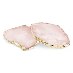 ANNA NEW YORK Kivita Oversized Coasters, Set Of 2 - Pink