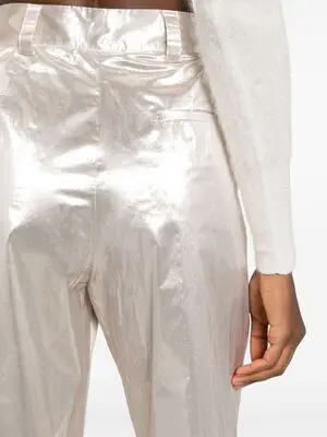 FORTE_FORTE Metallic Straight Trousers