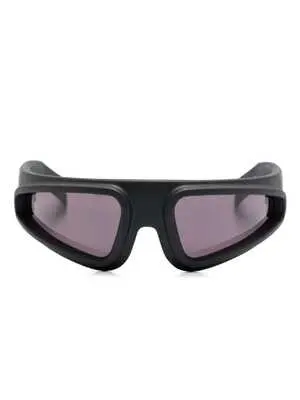 Rick Owens Biker-style Frame Sunglasses - Black