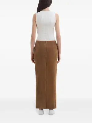 Marni Pencil Suede Maxi Skirt
